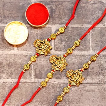 Buy & Send Set of 3 Rakhis Online - MyFlowerTree