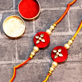 Send Rudraksha Rakhi Online with Free Shipping - MyFlowerTree