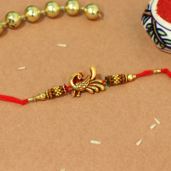 Glorious Peacock Rakhi- MyFlowerTree