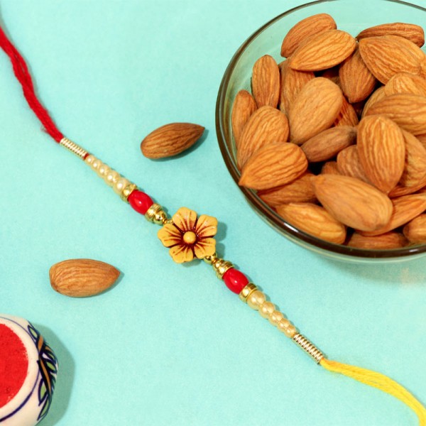 Floral Rakhi with Almonds- MyFlowerTree