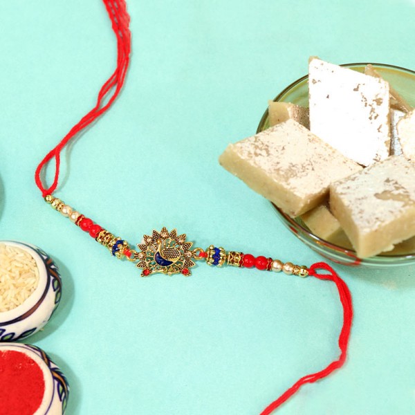 Gratifing Rakhi Gift with Kaju Katli- MyFlowerTree