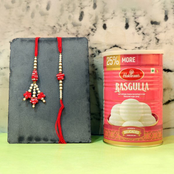 Pretty Rakhi With Sweet Combo- MyFlowerTree