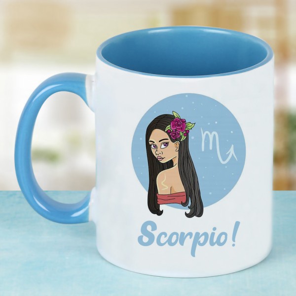 Scorpio Zodiac Sign Mug- MyFlowerTree
