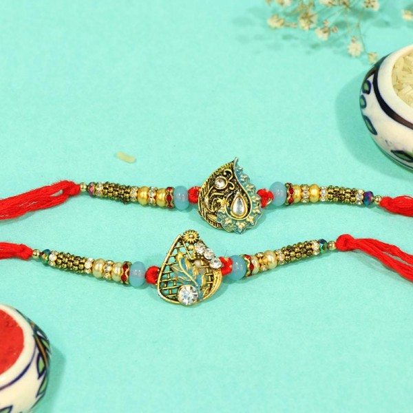 Lovely Leaf Shaped Rakhi- MyFlowerTree