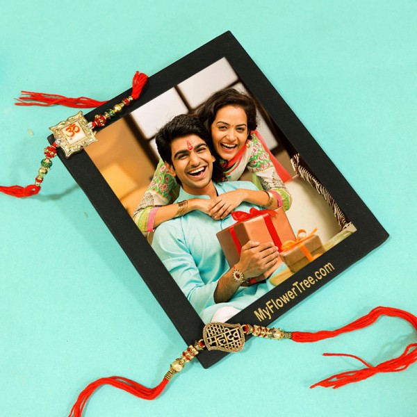 Fanciable Designer Rakhi N Photo Frame- MyFlowerTree