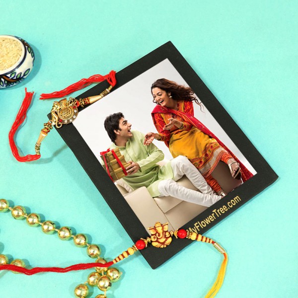 Eye-Catching Rakhi With Photo Frame- MyFlowerTree
