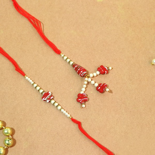 Alluring Bhaiya Bhabhi Rakhi Set- MyFlowerTree